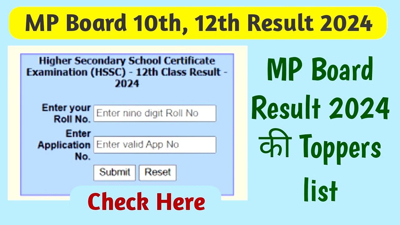 MP Board 10th, 12th Result 2024 comes out with MPBSE results update ...