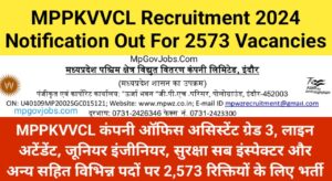 MPPKVVCL Recruitment 2025 Apply for 2573 Vacancies - MPGovJobs